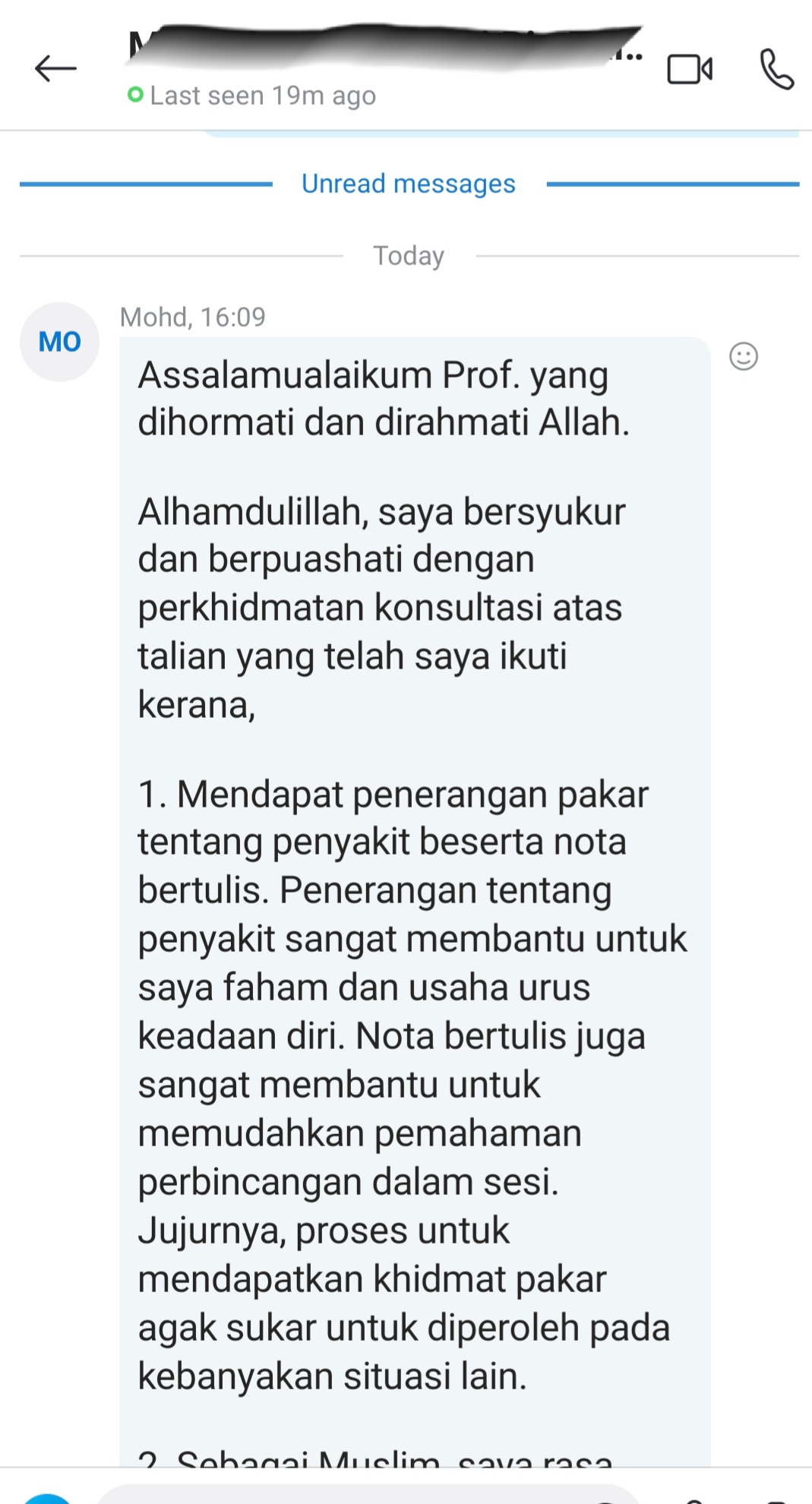 Maklumbalas Sesi Konsultasi Atas Talian sepanjang PKP & Mereka yang ...